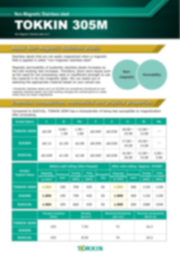 Download Technical Data｜TOKUSHU KINZOKU EXCEL CO.,LTD.